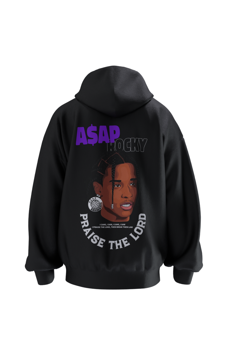 ASAP Rocky Oversized Hoodie - Black – OneCloth